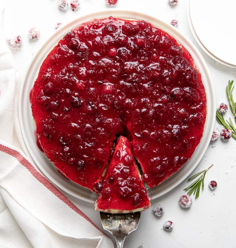 Cranberry Cheesecake - i am baker