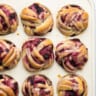 Muffin Tin Braided Blueberry Rolls - i am baker