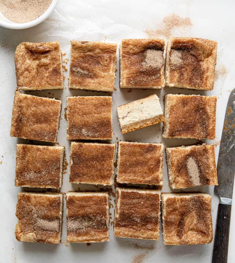 Snickerdoodle Cheesecake Bars - i am baker