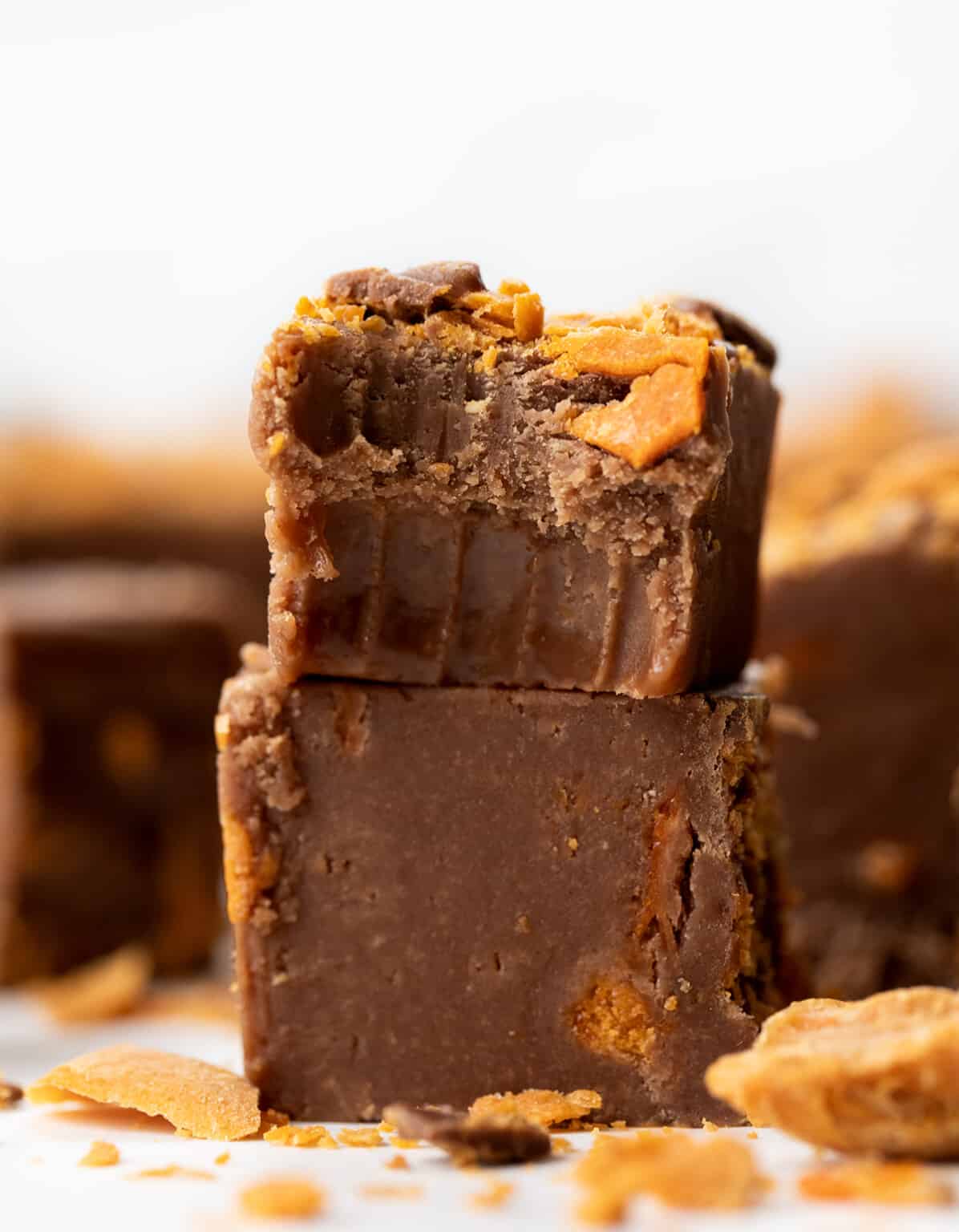 Butterfinger Fudge - i am baker