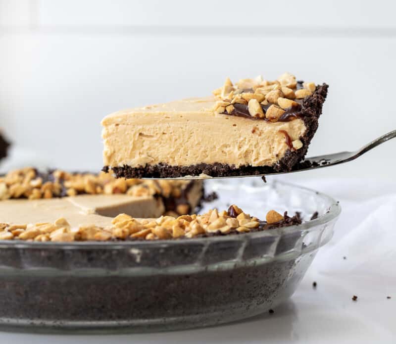 No Bake Buckeye Cheesecake - i am baker