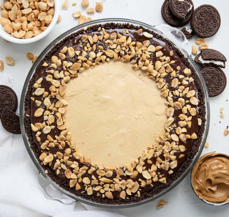 No Bake Buckeye Cheesecake - i am baker