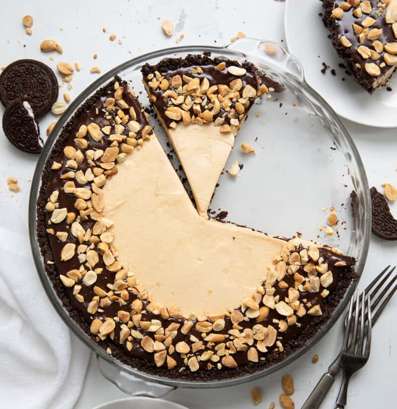 No Bake Buckeye Cheesecake - i am baker
