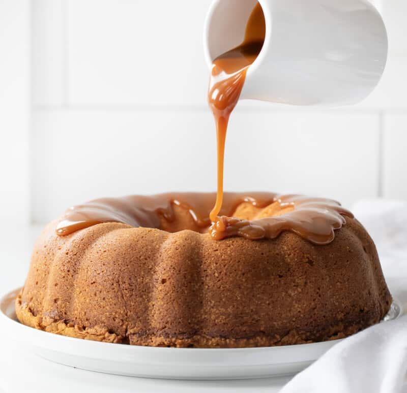 Salted Caramel Pound Cake - i am baker