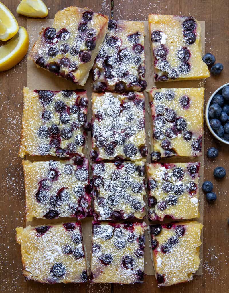 Lemon Blueberry Bars - i am baker
