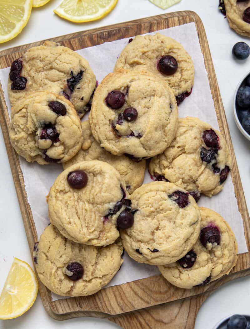Lemon Blueberry Cookies - i am baker
