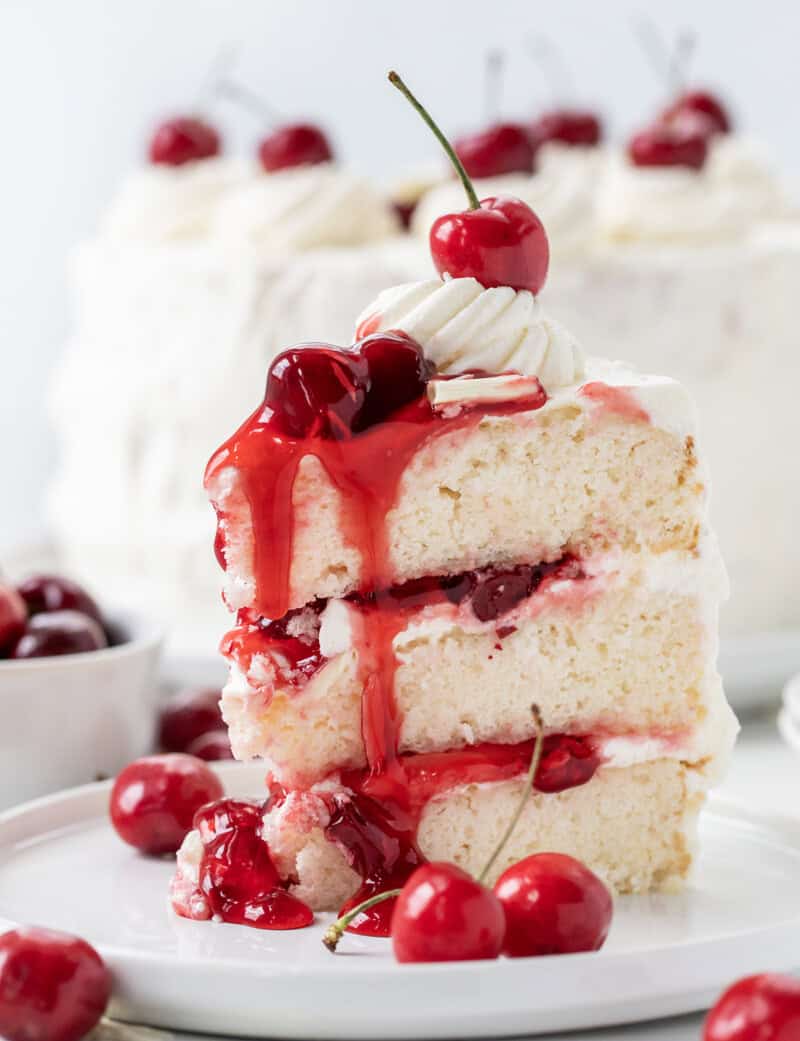 White Forest Cake - i am baker