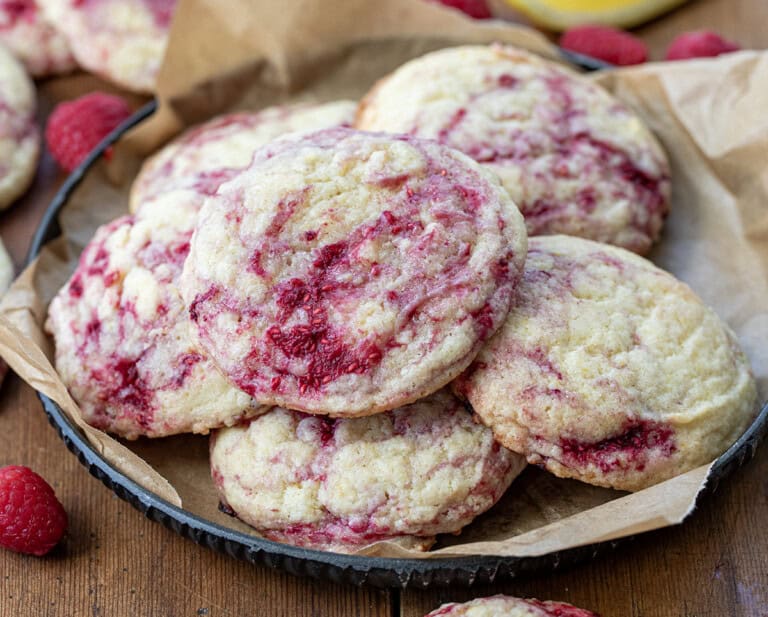Lemon Raspberry Cookies - i am baker