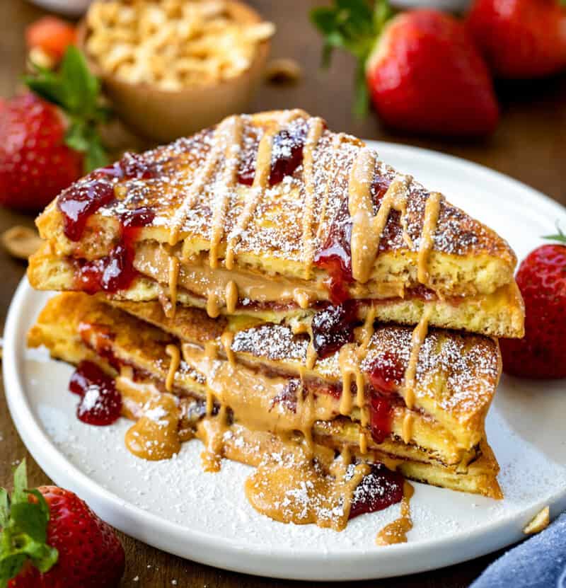 Peanut Butter and Jelly French Toast - i am baker