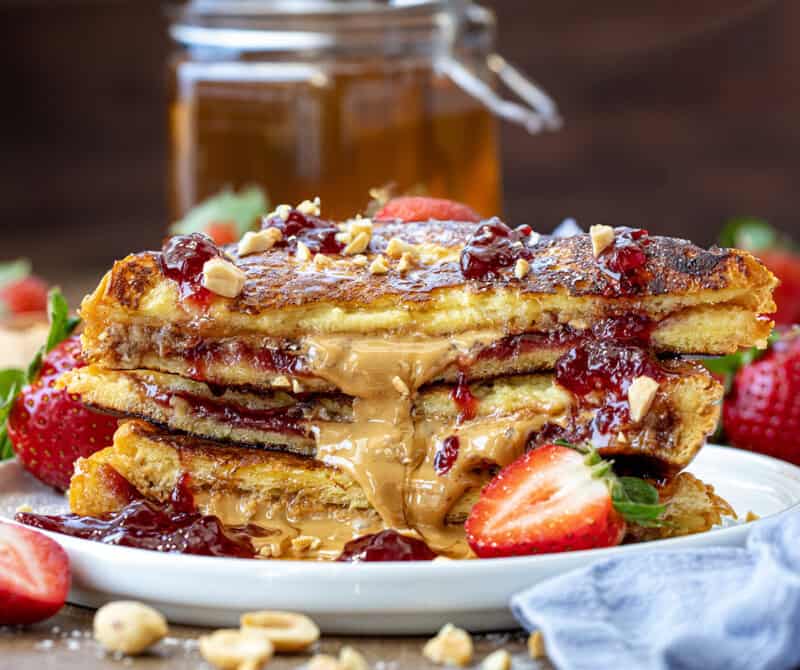 Peanut Butter and Jelly French Toast - i am baker