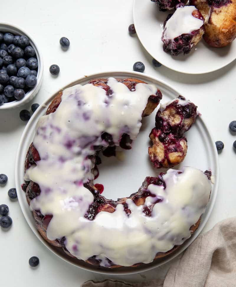 Blueberry Monkey Bread - i am baker