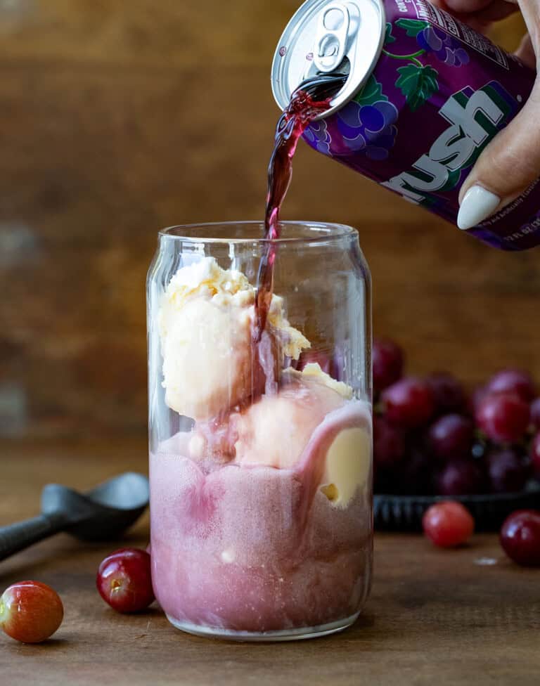Dirty Grape Ice Cream Float - i am baker