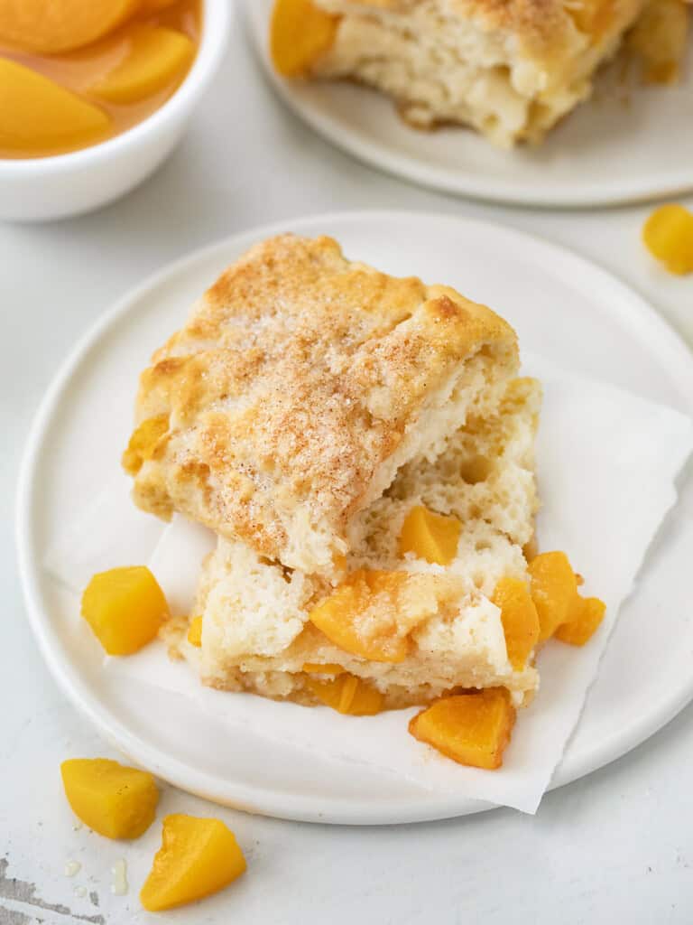 Peach Butter Swim Biscuits - i am baker