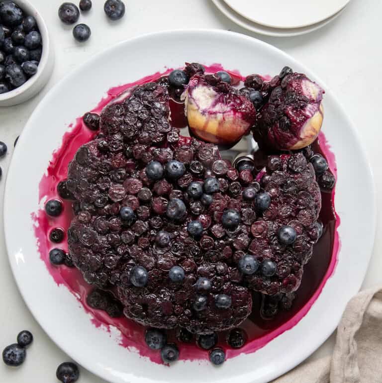 Baked Cream Cheese Blueberry Bombs - i am baker