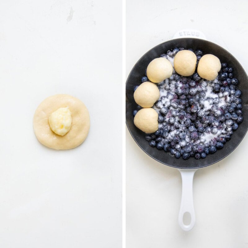 Baked Cream Cheese Blueberry Bombs - i am baker