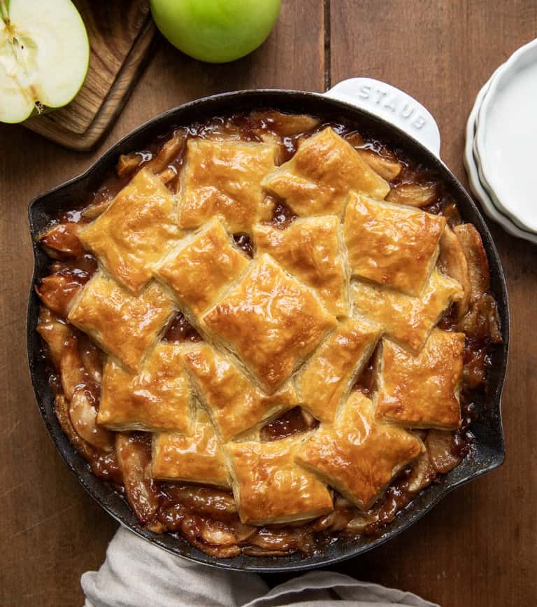 Apple Pie Puff Pastry Bake - i am baker