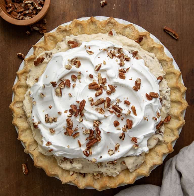 Pecan Cream Pie Recipe - i am baker