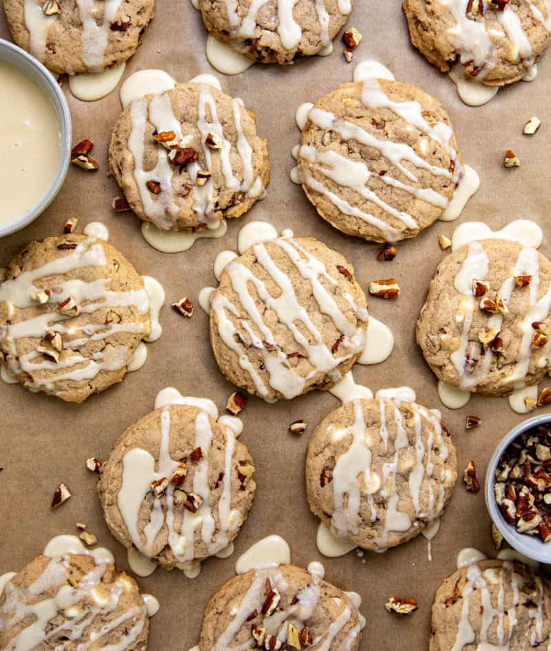 White Chocolate Maple Pecan Cookies - i am baker