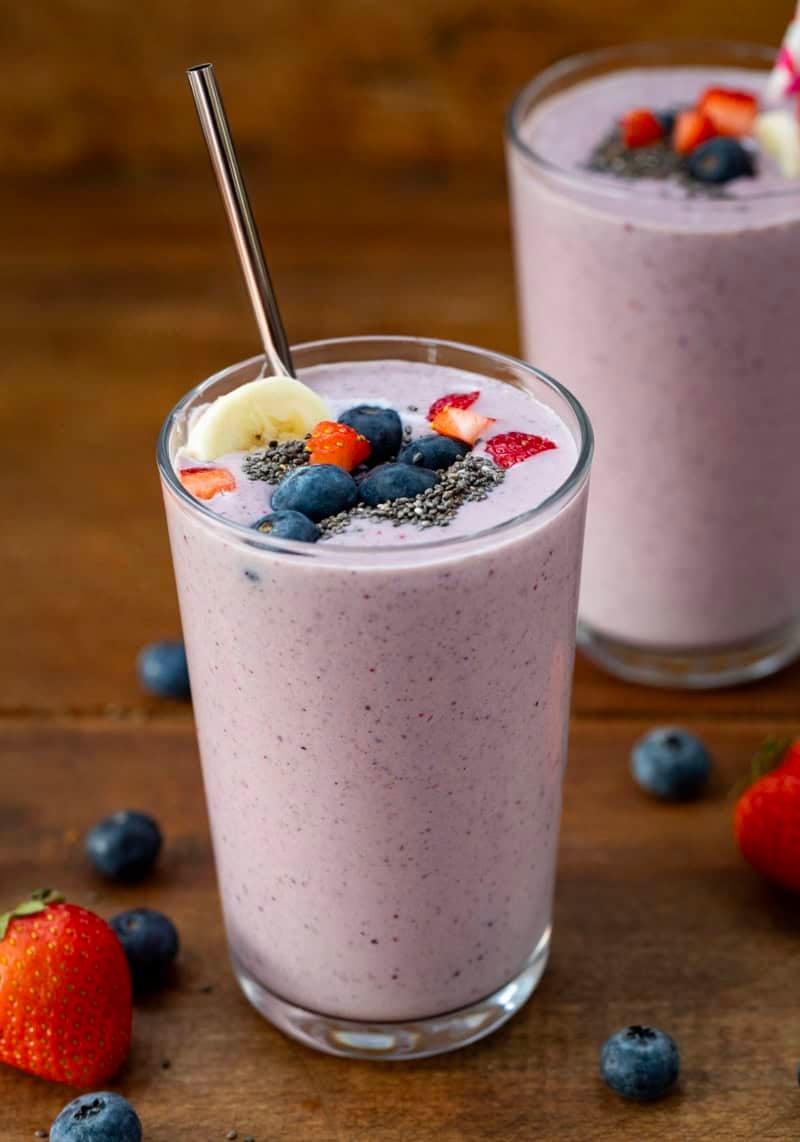 High Protein Berry Bliss Smoothie - i am baker