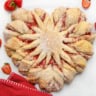 Strawberry Heart Bread - i am baker