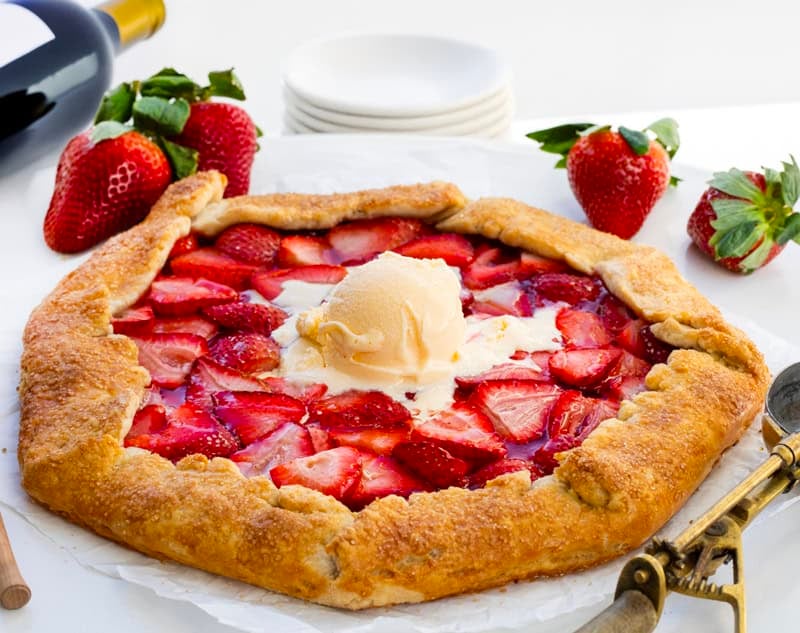 Strawberry Galette - i am baker