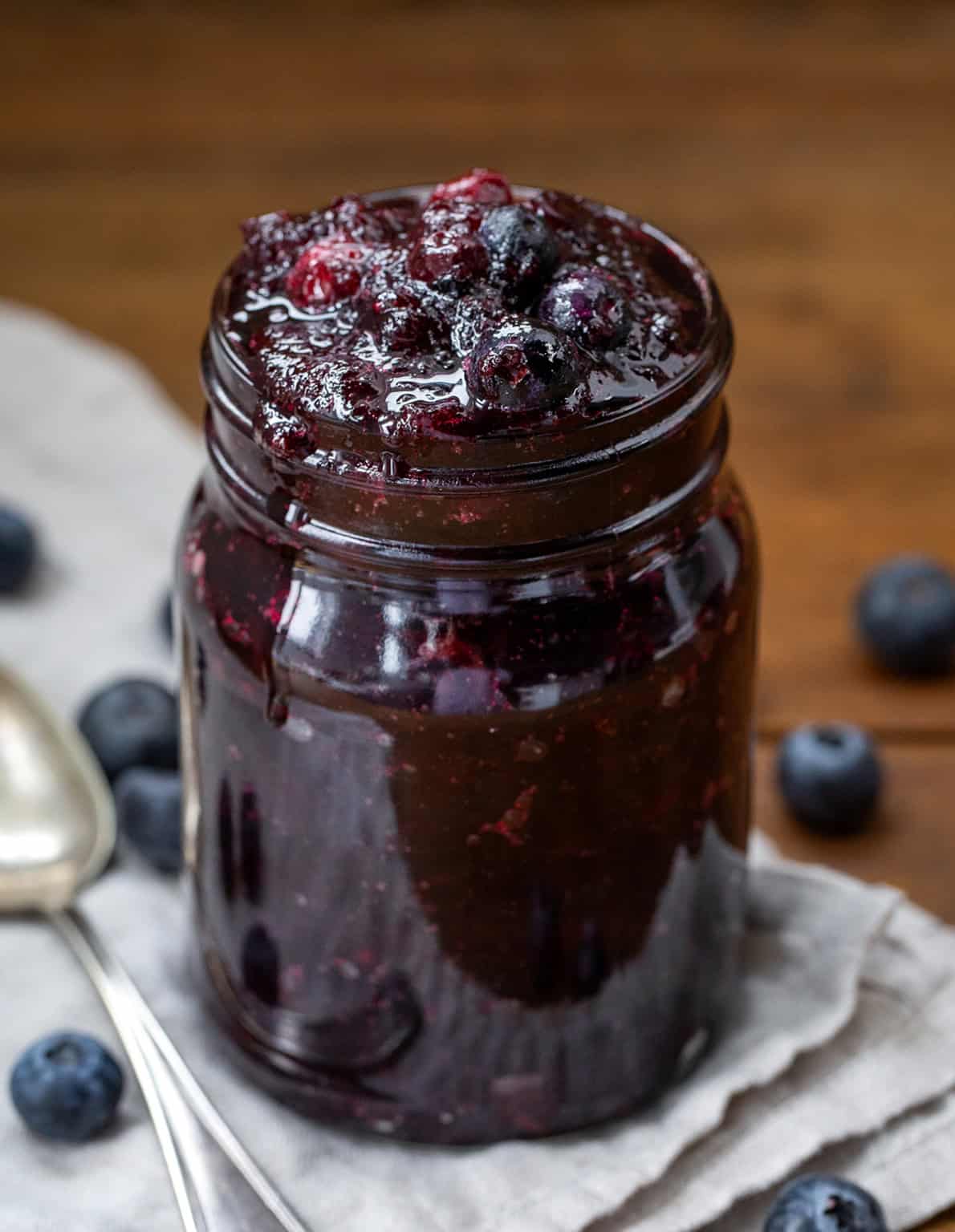 Blueberry Chardonnay Jam - i am baker