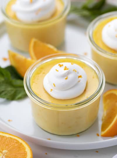 Creamy Orange Custard - i am baker