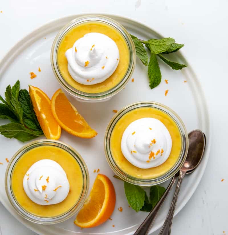 Creamy Orange Custard - i am baker