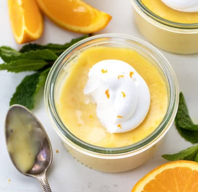 Creamy Orange Custard - i am baker
