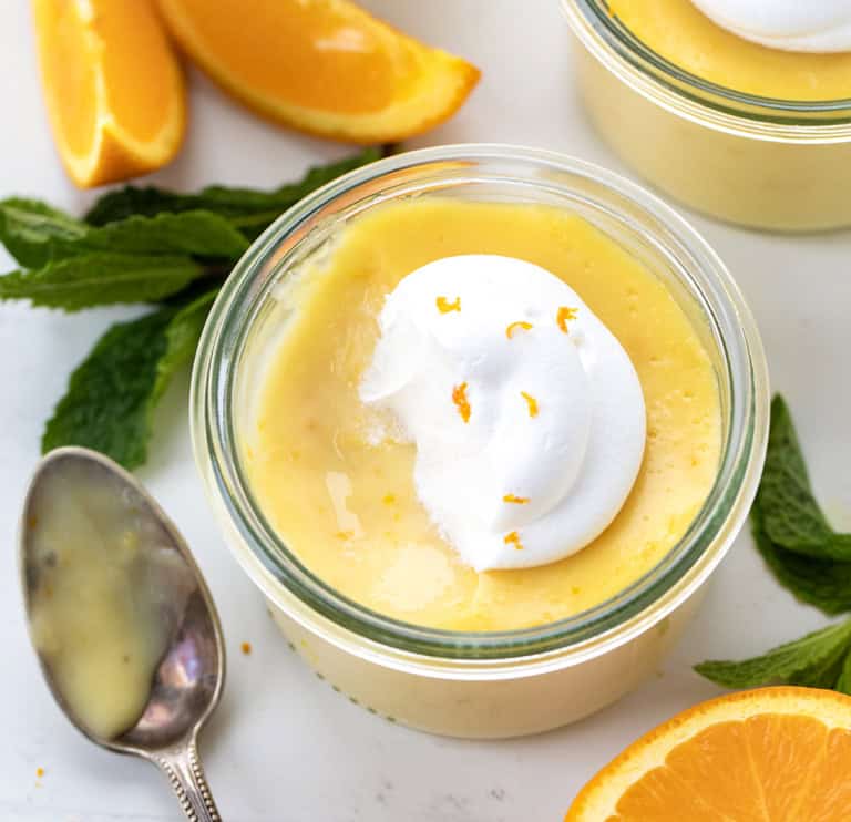 Creamy Orange Custard - i am baker