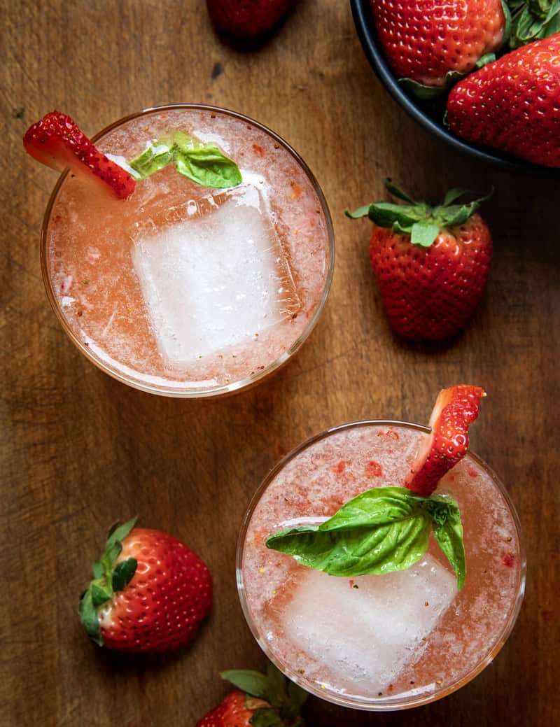 Strawberry Basil Smash - i am baker