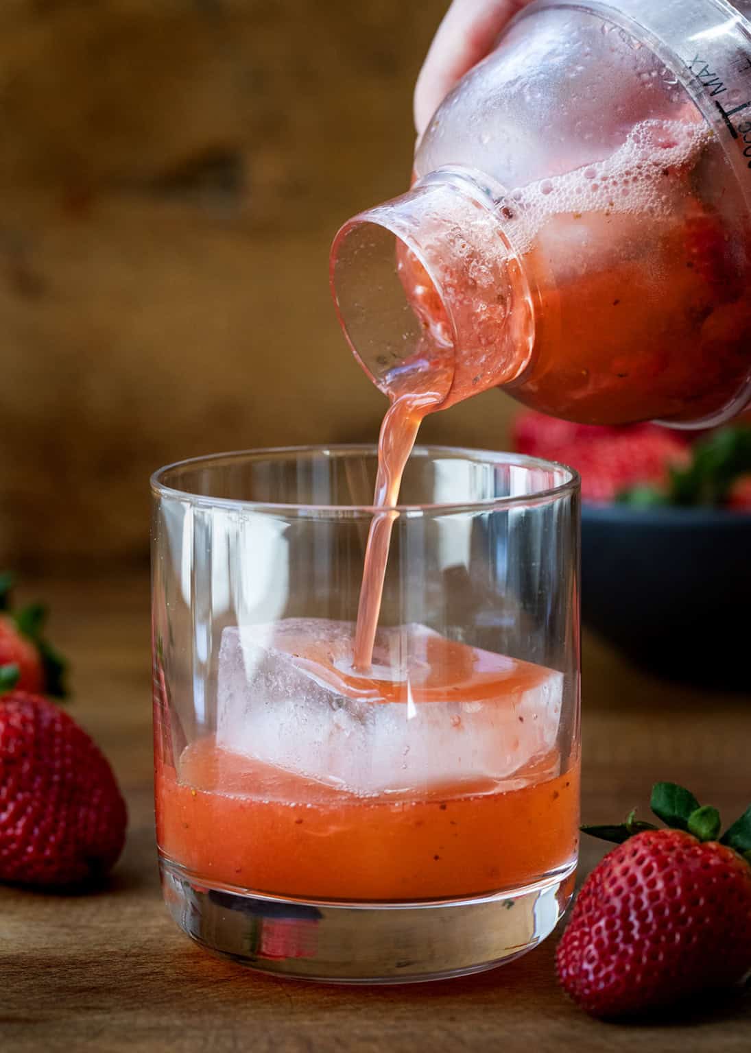 Strawberry Basil Smash - i am baker