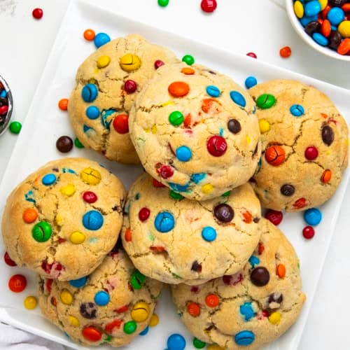 Thick and Chewy Caramel Coconut Cookies - i am baker