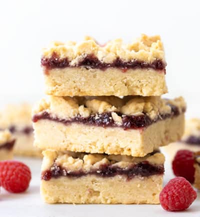 Raspberry Almond Bars - i am baker