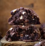 Triple Chocolate Chunk Cookies - i am baker