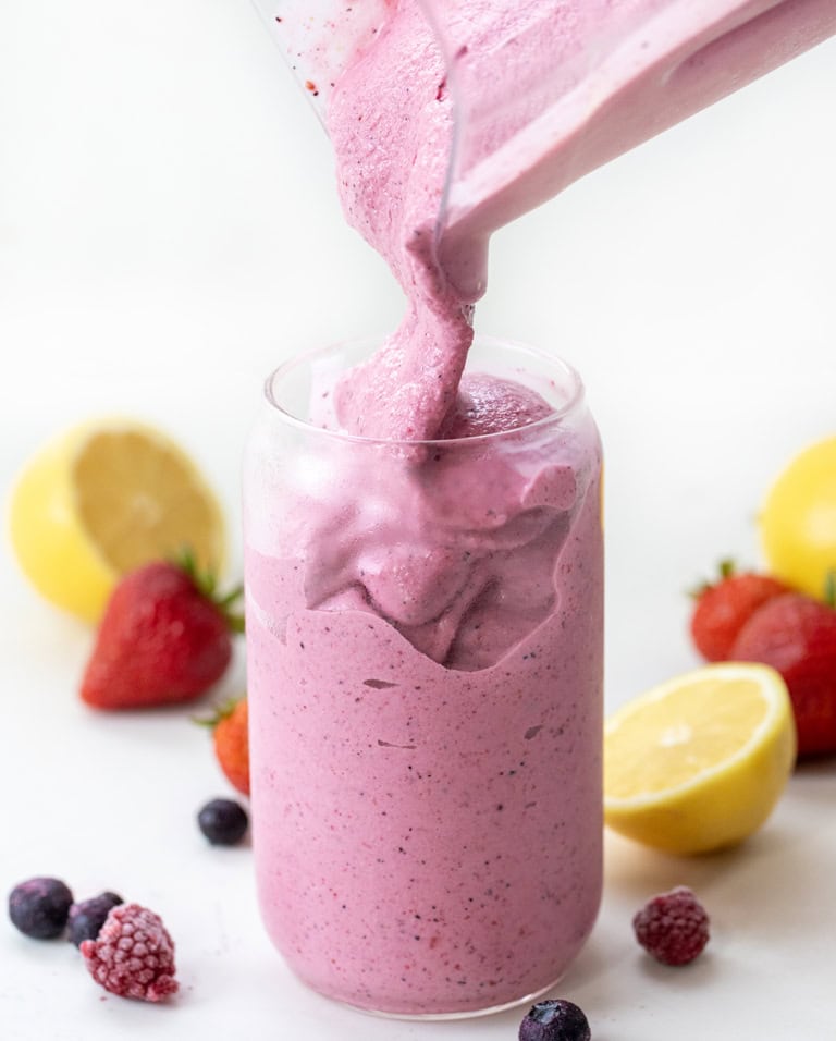 Frosted Mixed Berry Lemonade - i am baker