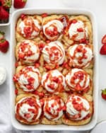 Strawberry Shortcake Cinnamon Rolls - i am baker
