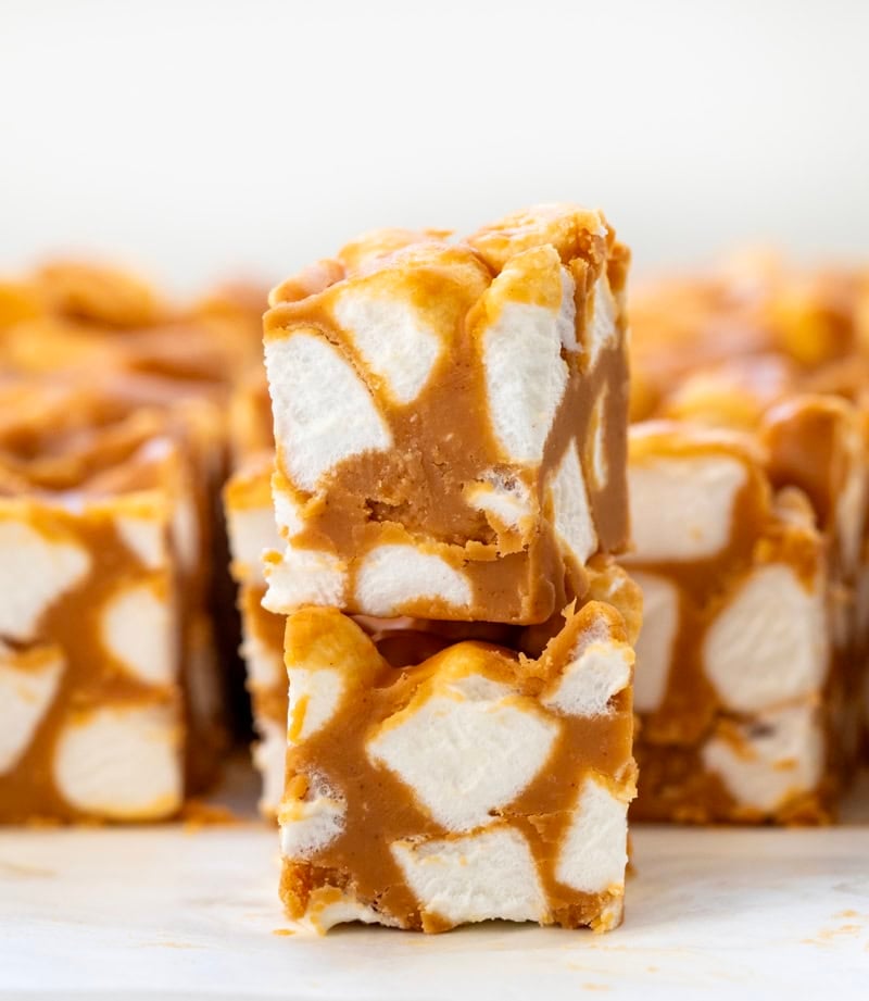 Butterscotch Marshmallow Bars - i am baker