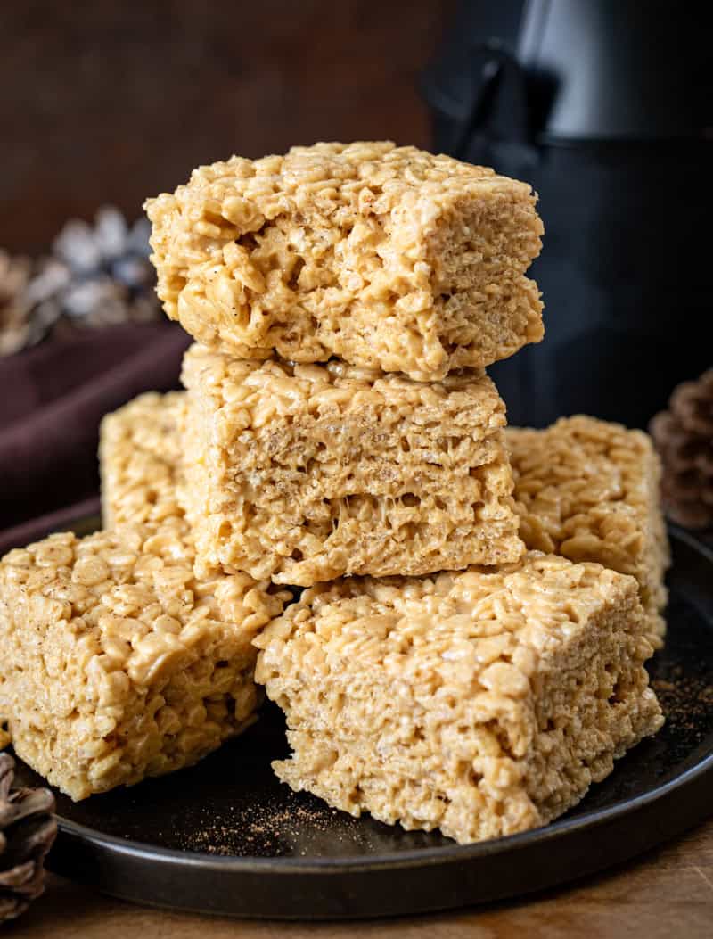 Gingerbread Rice Krispie Treats - i am baker