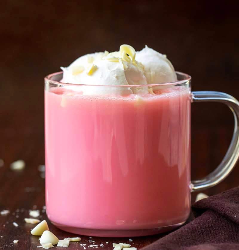 Strawberry Hot Chocolate - i am baker