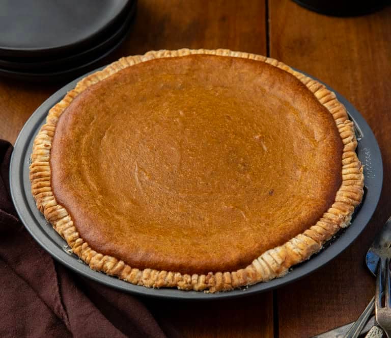 Roasted Sweet Potato Pie - i am baker