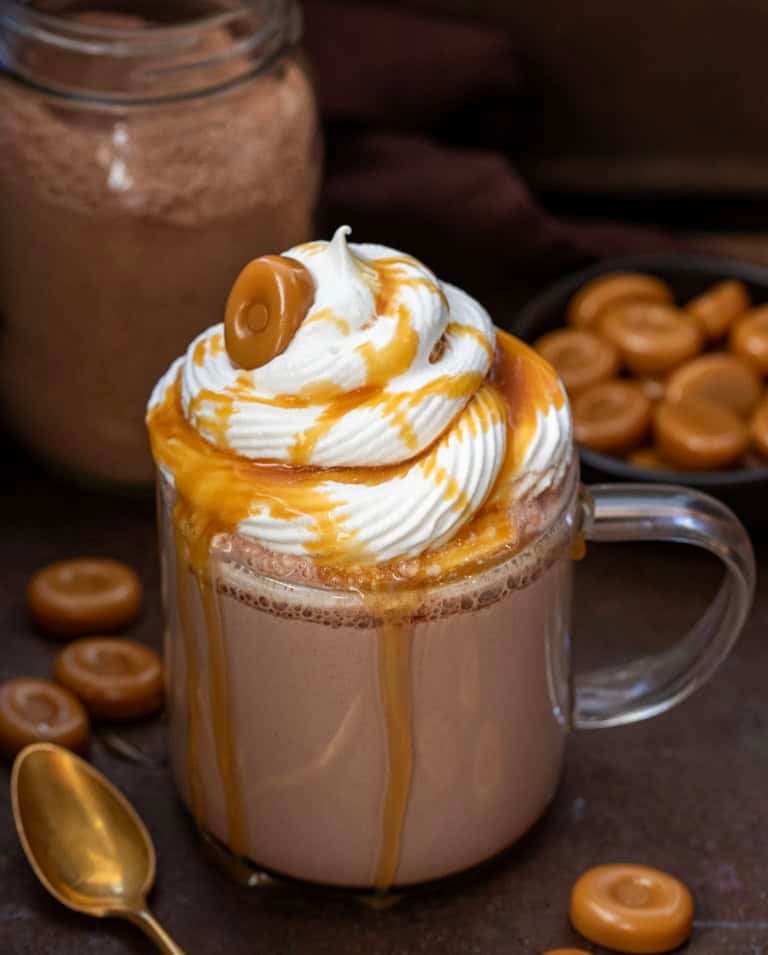 Salted Caramel Hot Cocoa Mix - i am baker