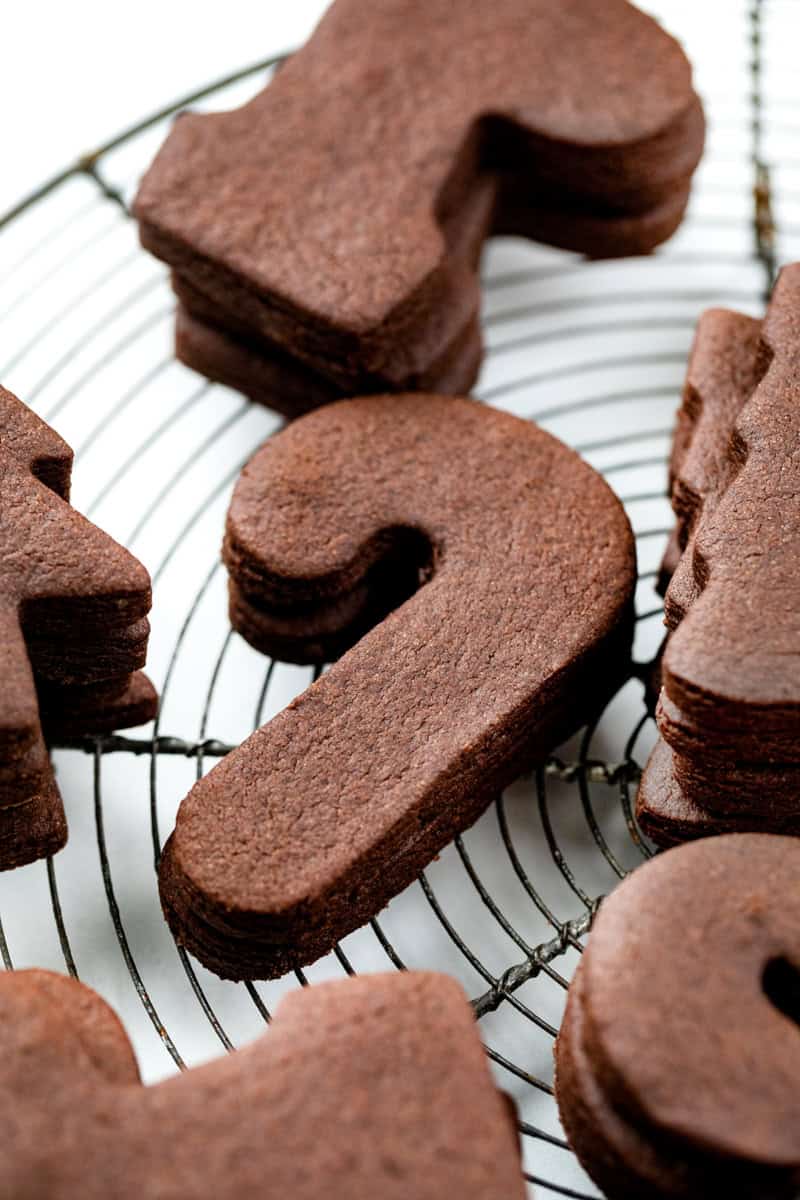 Cut-Out Chocolate Sugar Cookies - i am baker