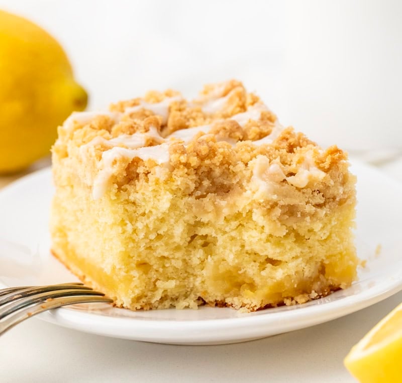 Lemon Curd Coffee Cake - i am baker