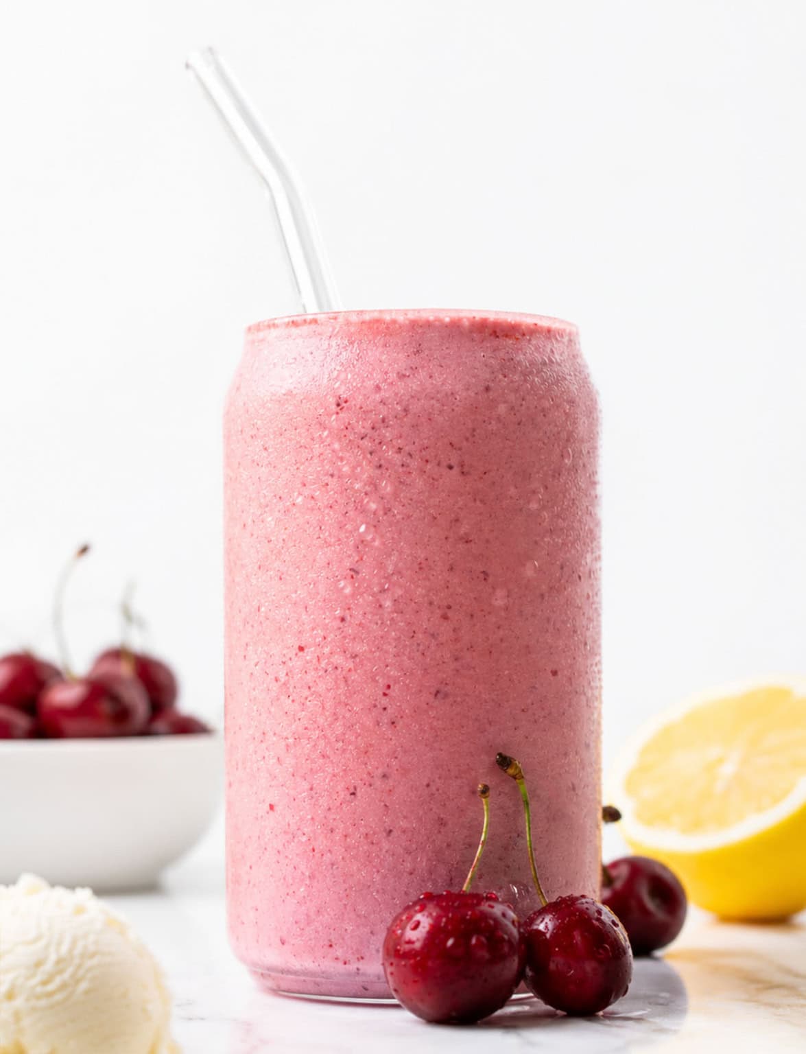 Cherry Frosted Lemonade - i am baker