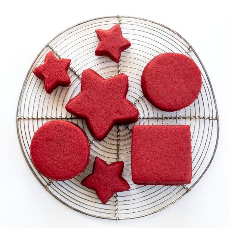 Red Velvet Cut-Out Sugar Cookies - i am baker