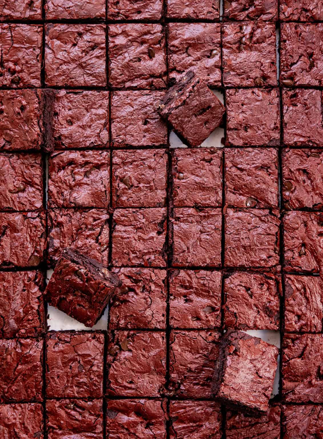 Sheet Pan Red Velvet Brownies - i am baker